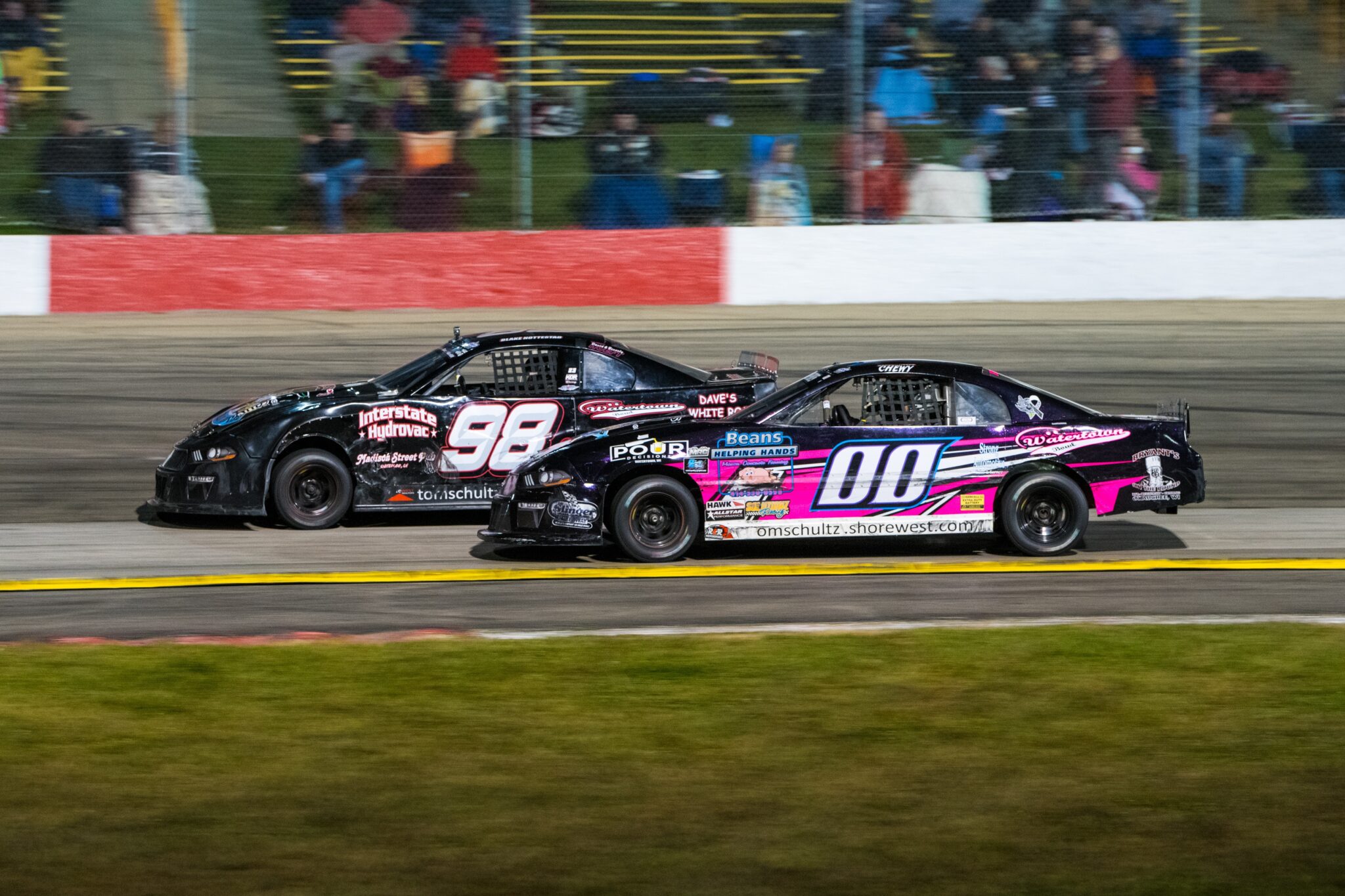action shot nottestad berger 9-6-2025 - Jefferson Speedway